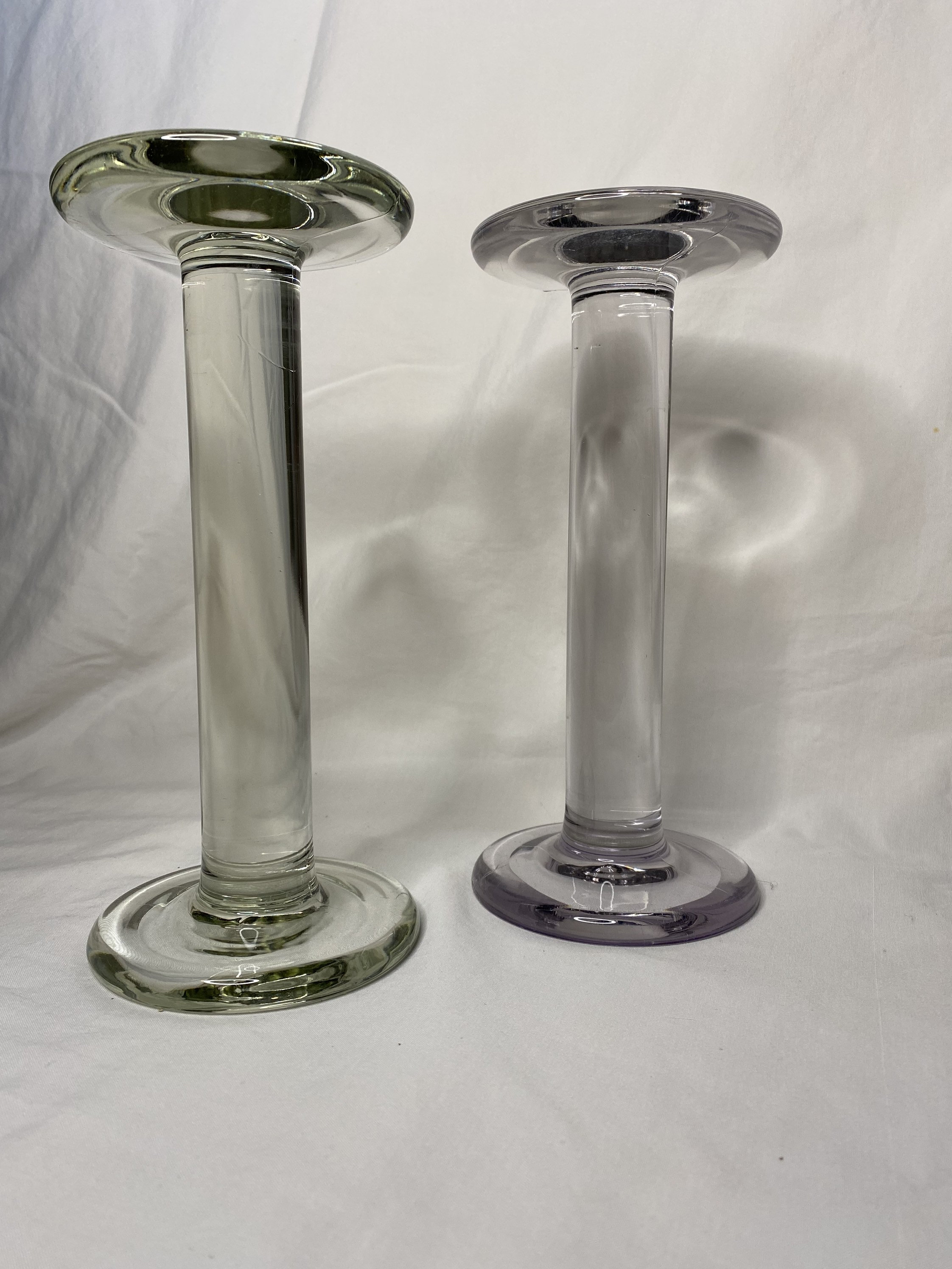 Shelving Vintage Glass Shelf Risers Pair Purple Sun Kissed Storage ...