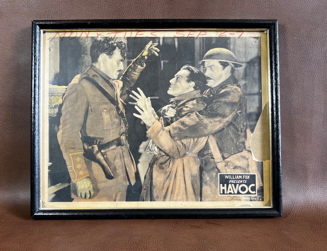 Antique Silent Film Theater Card Military 1925 Havoc by William Fox - Etsy