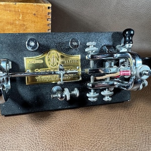 Vintage Vibroplex Telegraph Key 1950s Shiny Chrome on Black Base - Etsy