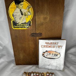 Antique 1920s Gilbert Childs Chemistry Set Kit Outfit Complete - Etsy