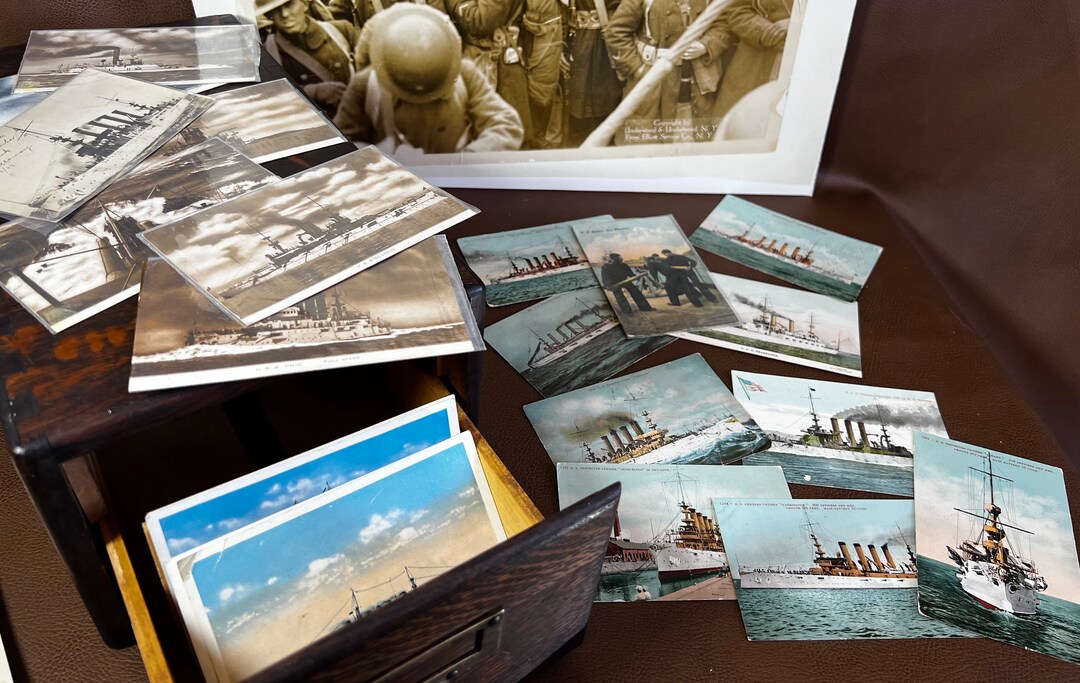 Antique Set of 21 Military Postcards WW1 Era Navy Battle Ships - Etsy
