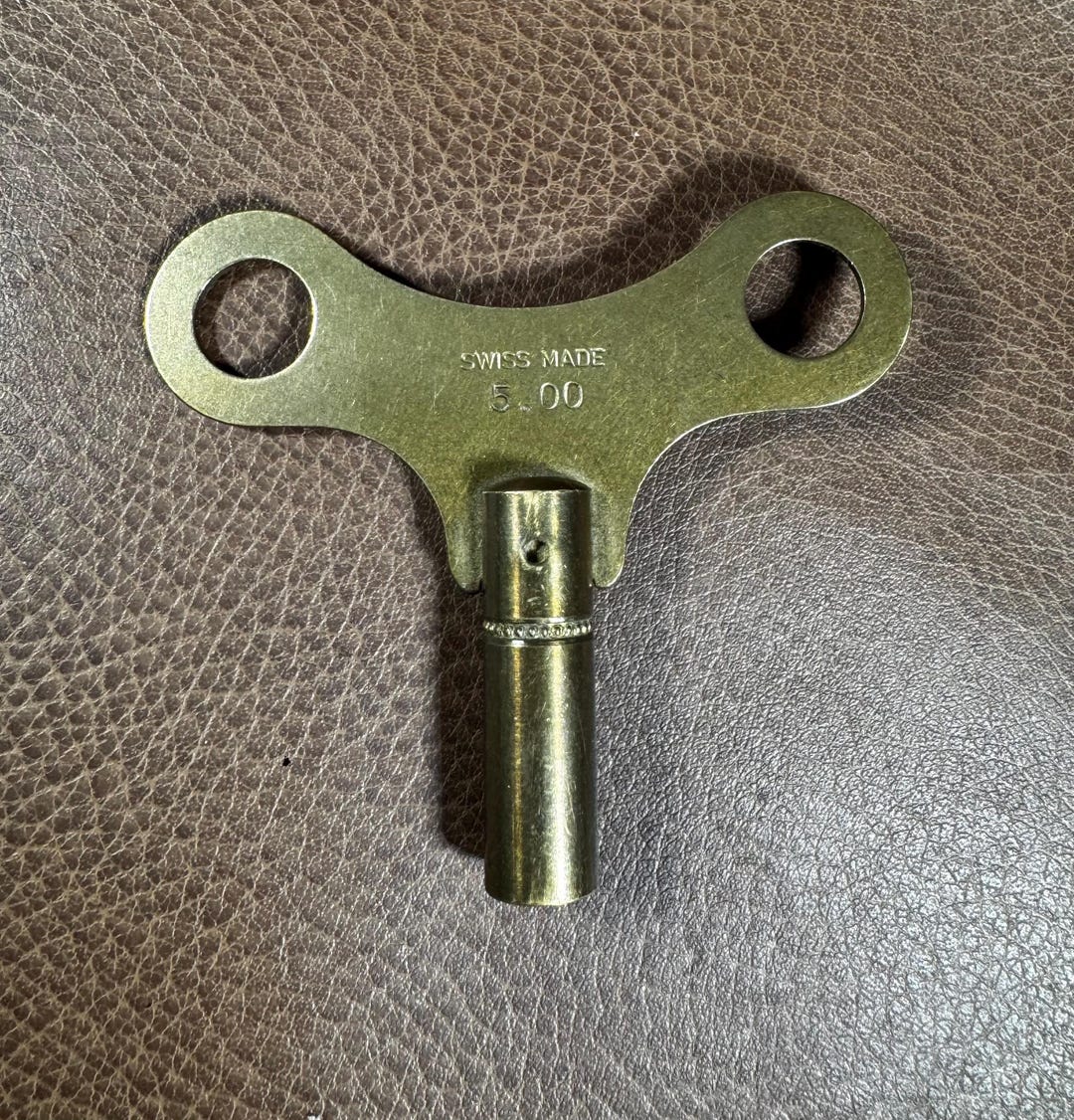 Antique Vintage Clock Key Wind Swiss Made Brass Clock Parts - Etsy
