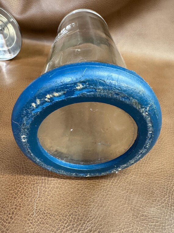Antique Glass Barber Shop Canister Men’s Shaving Barb… - Gem