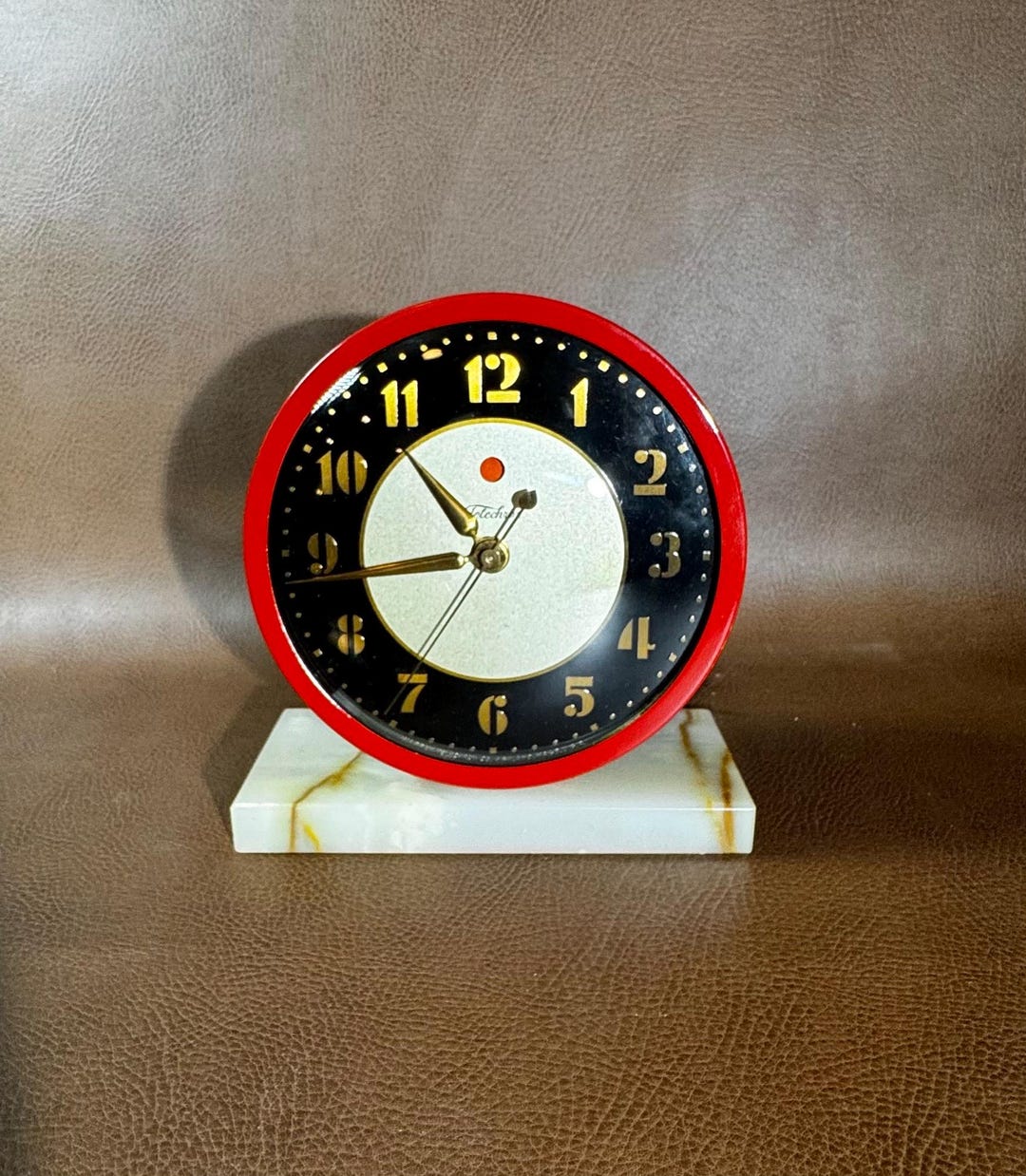 Vintage Telechron Art Deco Clock Electric Works Great! - Etsy
