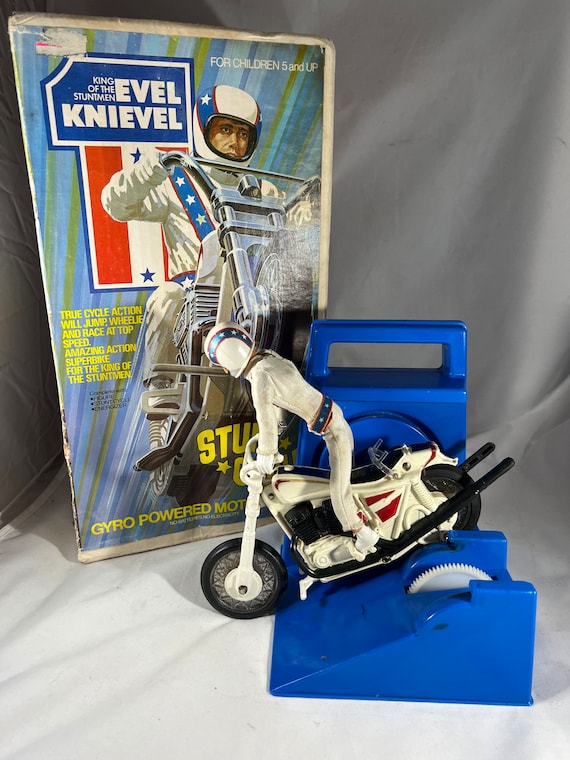 Vintage Evel Knievel Stunt Cycle in Original Box 1973 Ideal - Etsy