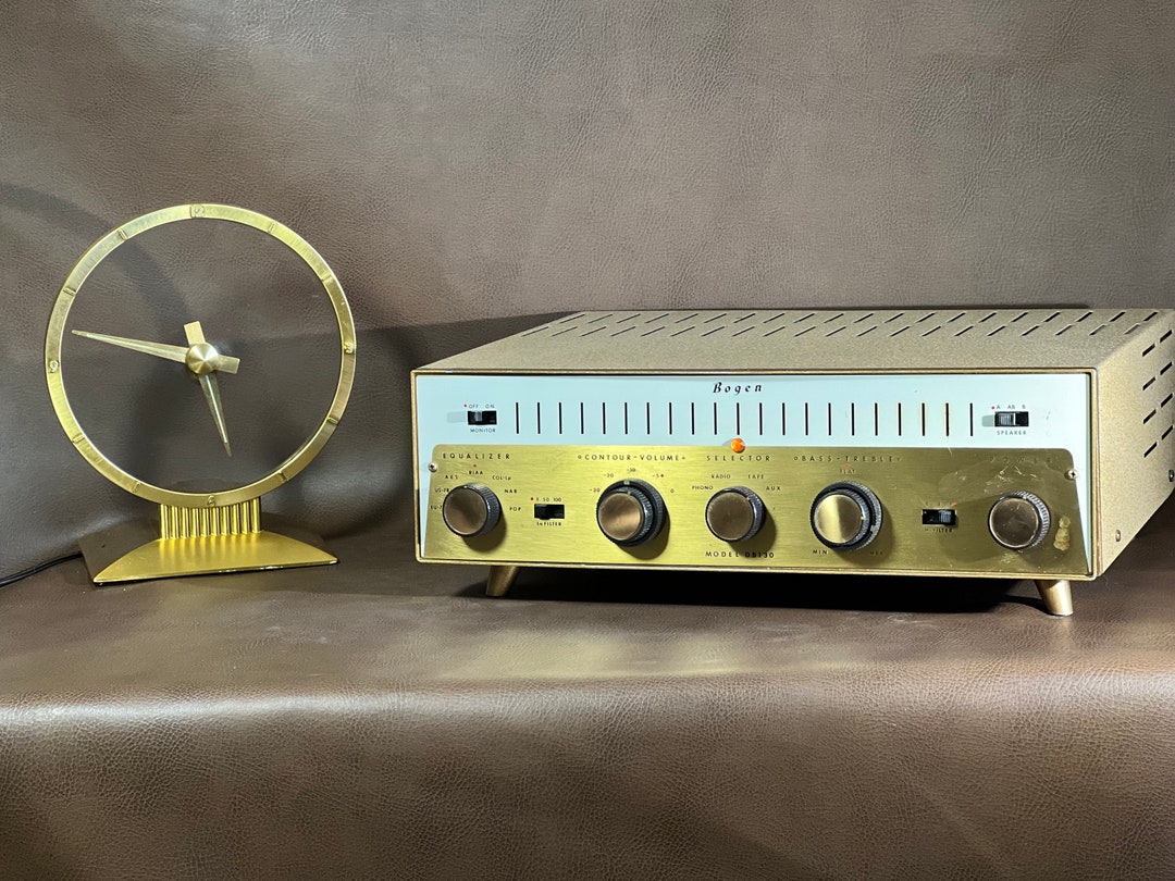 Vintage Bogen Radio Mono Amplifier Model DB130 1950s Mid Century Stereo ...
