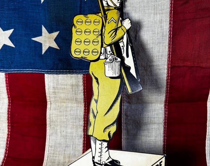 Scarce WW1 1 Cent Doughboy Soldier Punch Card 1918 Unused - Etsy