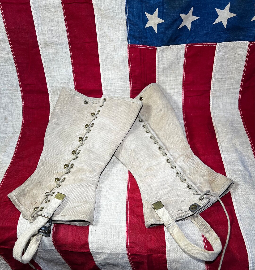 Antique WW1 US Army USMC Leggings Spats Pair Canvas - Etsy