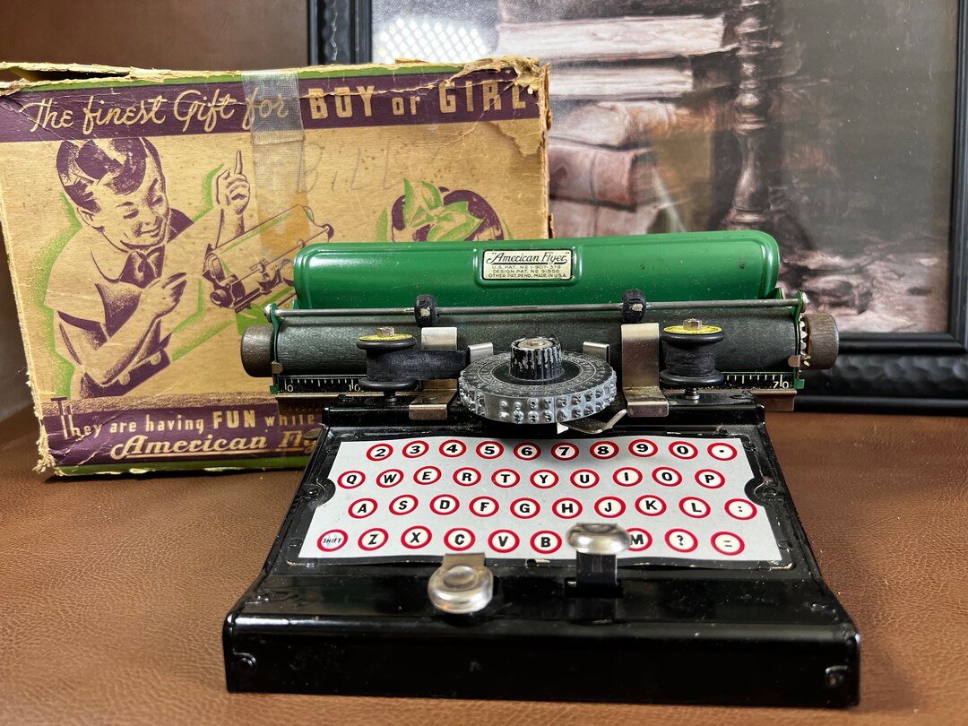 Vintage Tin Toy Typewriter Made by American Flyer - Etsy