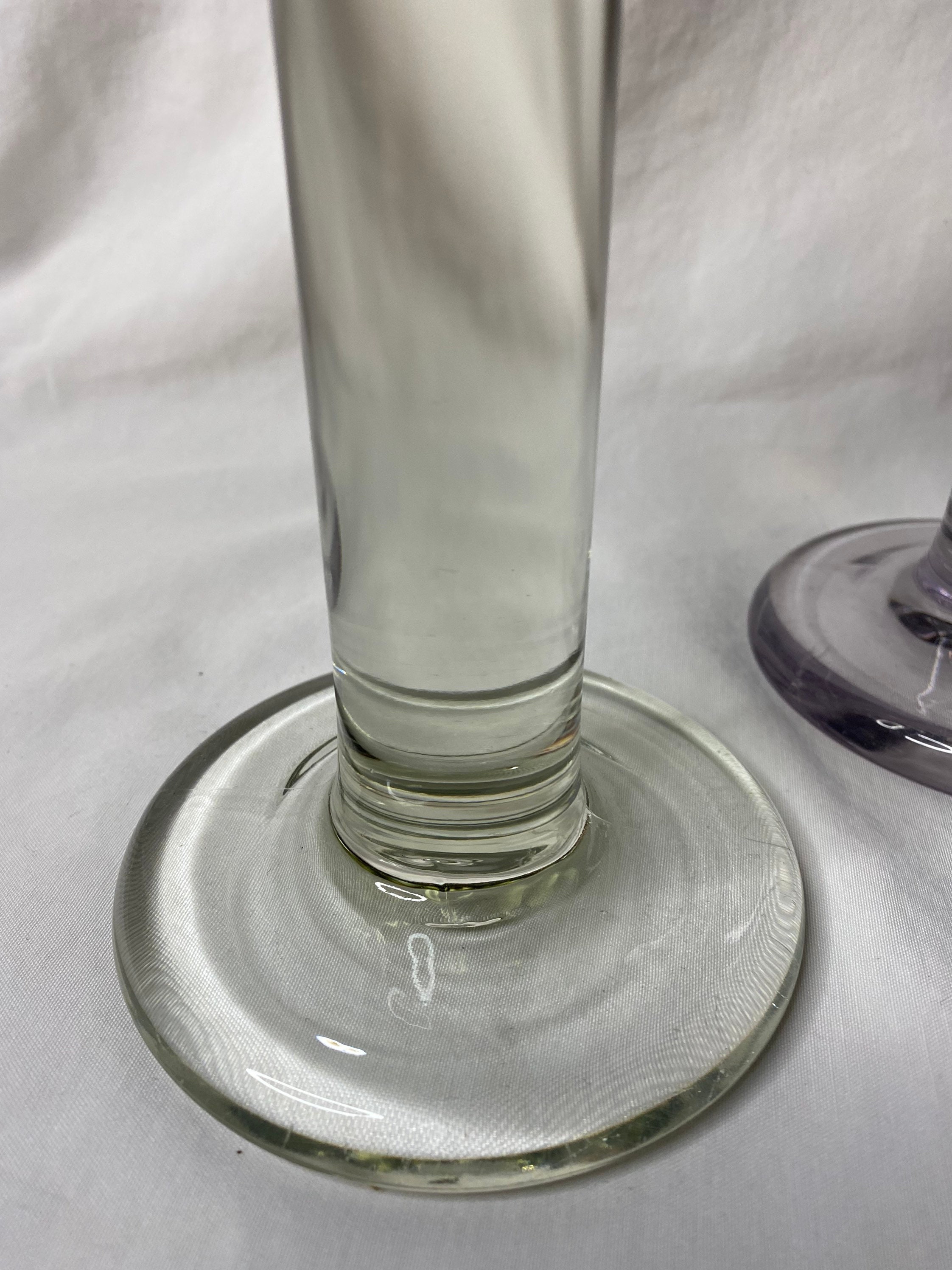 Shelving Vintage Glass Shelf Risers Pair Purple Sun Kissed Storage ...