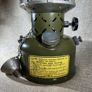 Vintage US 1952 Coleman Military Lantern Army Green - Etsy