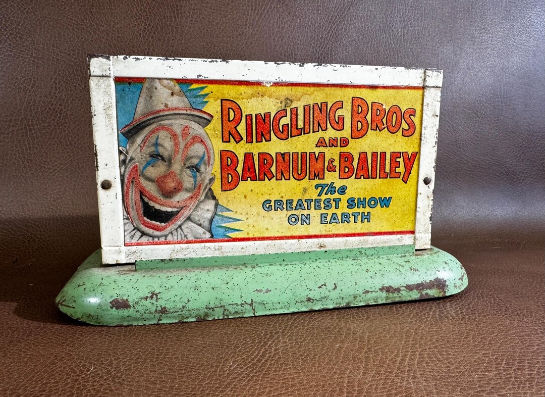 Vintage Toy Railroad Circus Billboard Sign Lighted Ringling Bros - Etsy