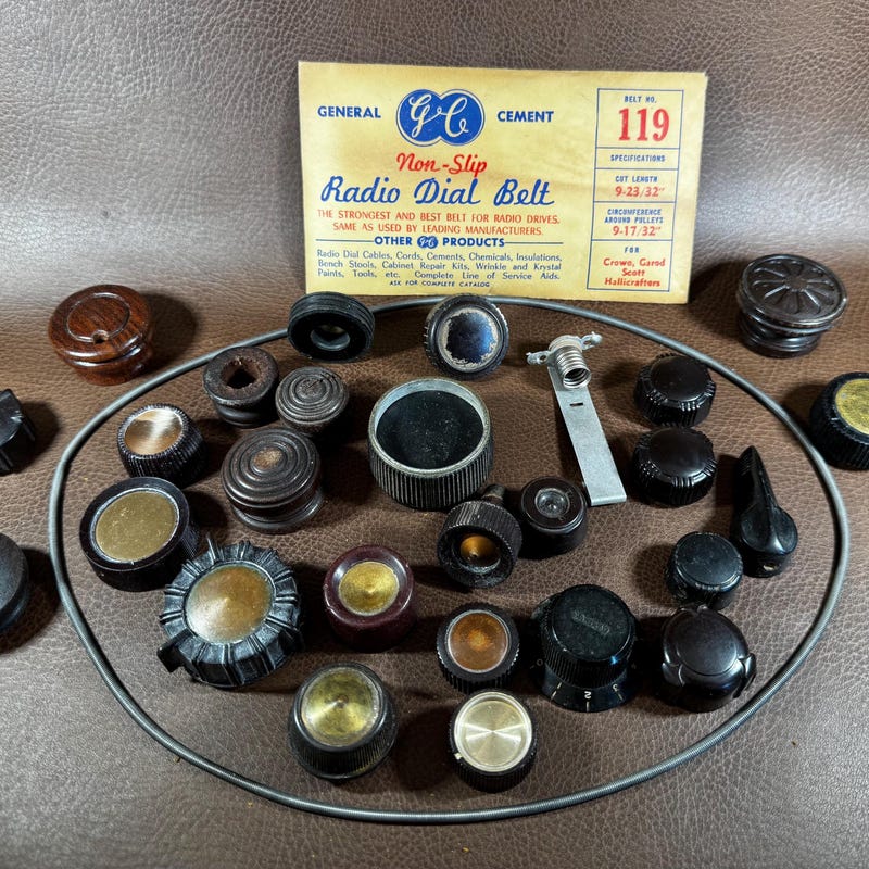 Vintage Radio Knobs - Etsy