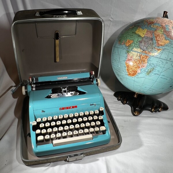Blue Typewriter - Etsy