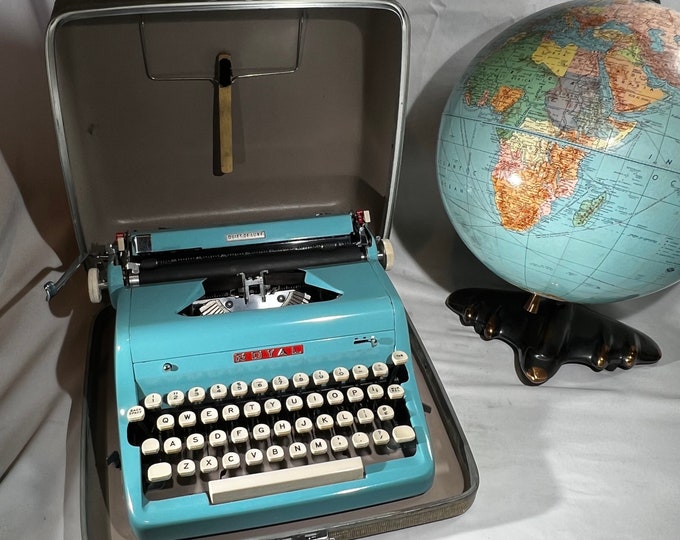 Royal 1957 Quiet De Luxe Deluxe Typewriter Normandy Teal Working - Etsy