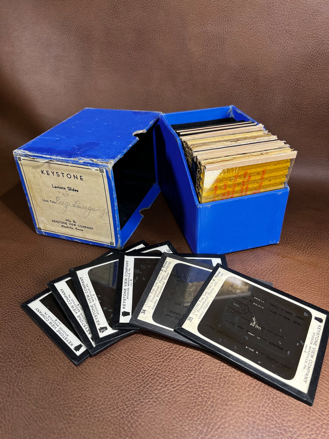 Antique Keystone Glass Slides for Magic Lantern School English Song ...