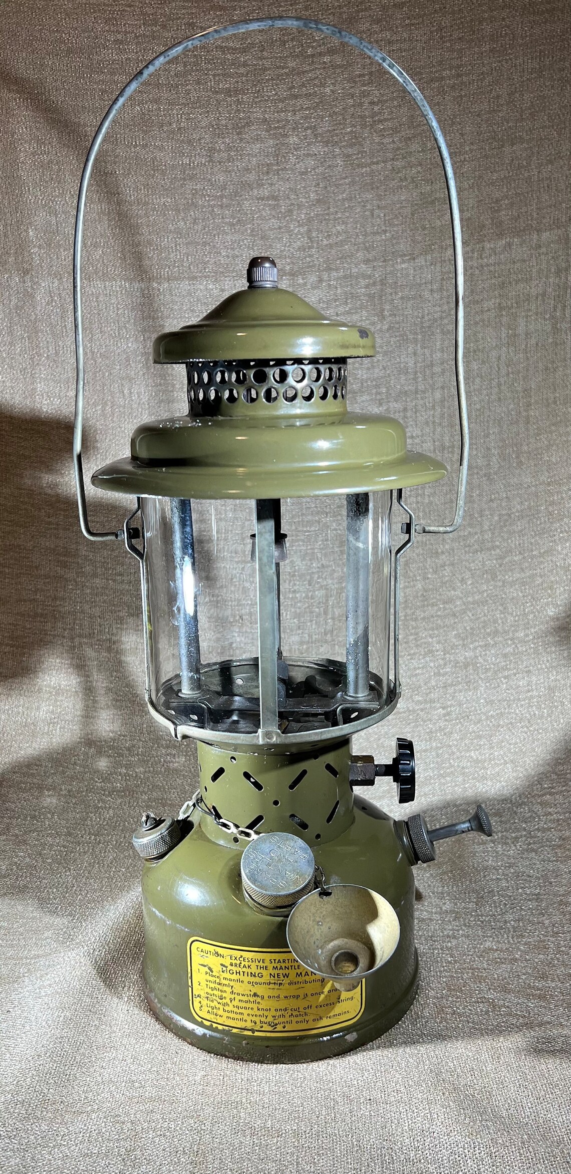 Vintage US 1952 Coleman Military Lantern Army Green - Etsy