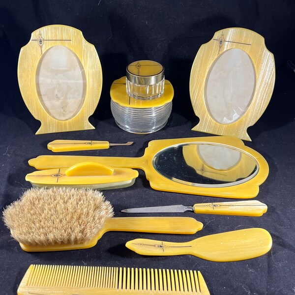 Antique Vanity Set - Etsy