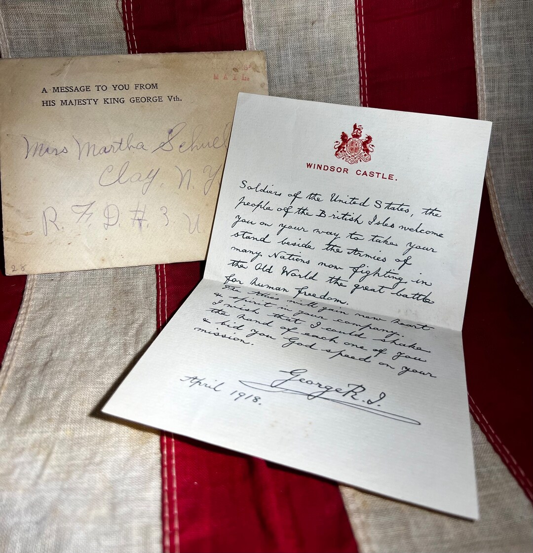 Antique Original Letter WW1 Windsor Castle King George V - Etsy