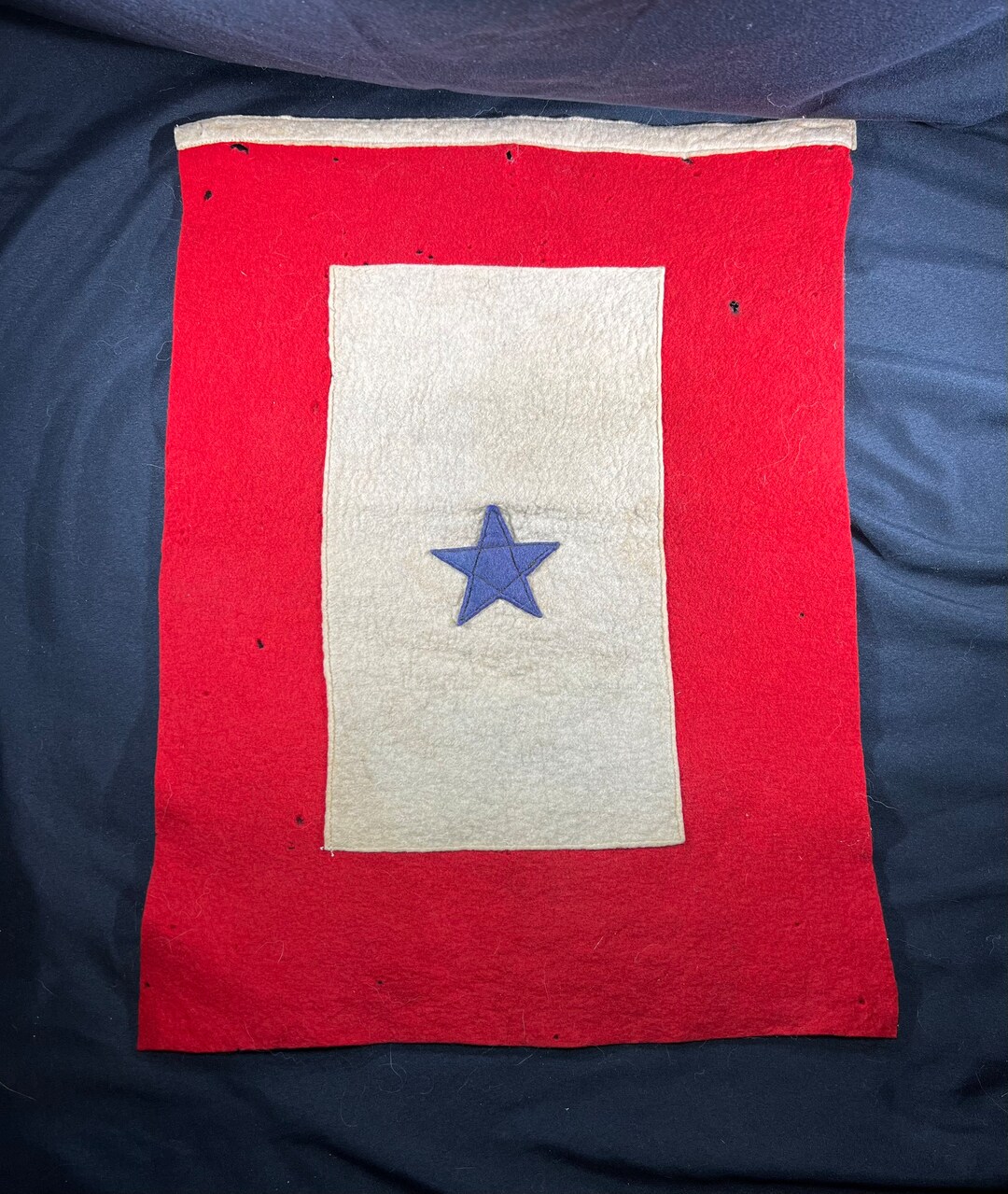 Antique WW1 Felt Son in Service Banner Single Blue Star - Etsy
