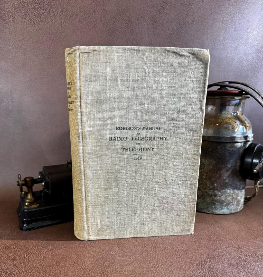 Antique Book Radio Telegraphy and Telephony 1919 Robison Manual - Etsy