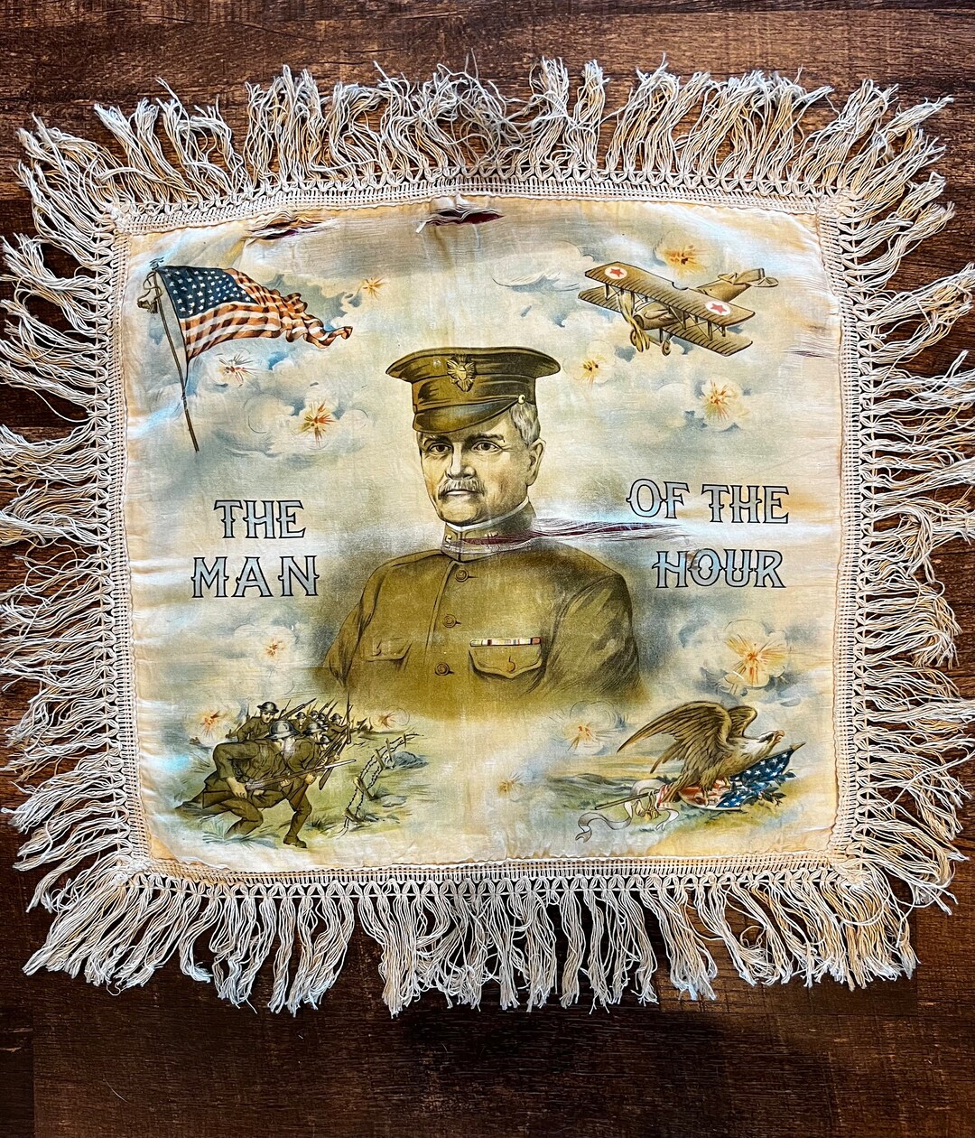 Antique WW1 General Pershing Pillow Cover the Man of the Hour as Is - Etsy