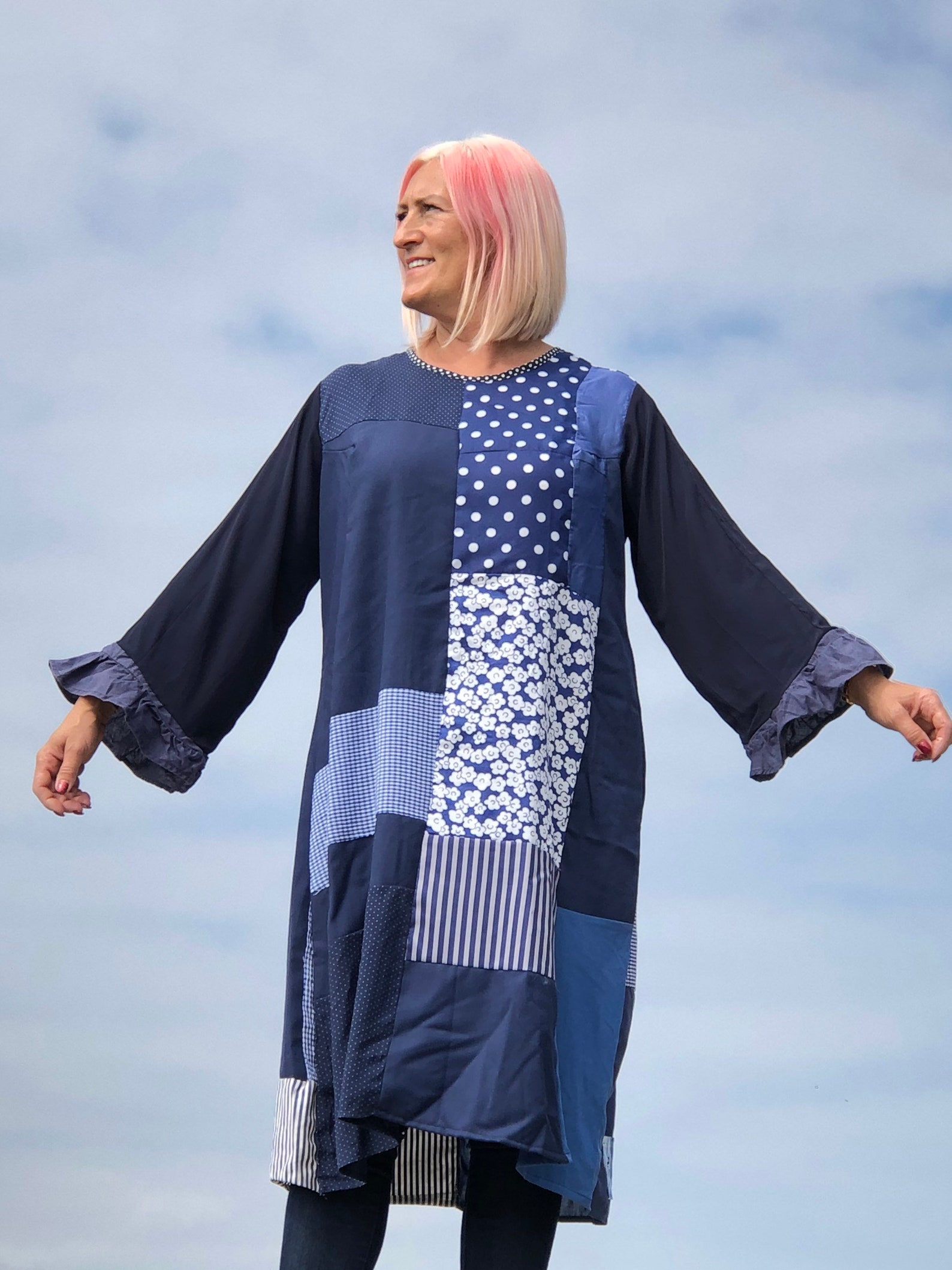 Many Patterns : Long Lagenlook Plus Size up Cycled Unique - Etsy