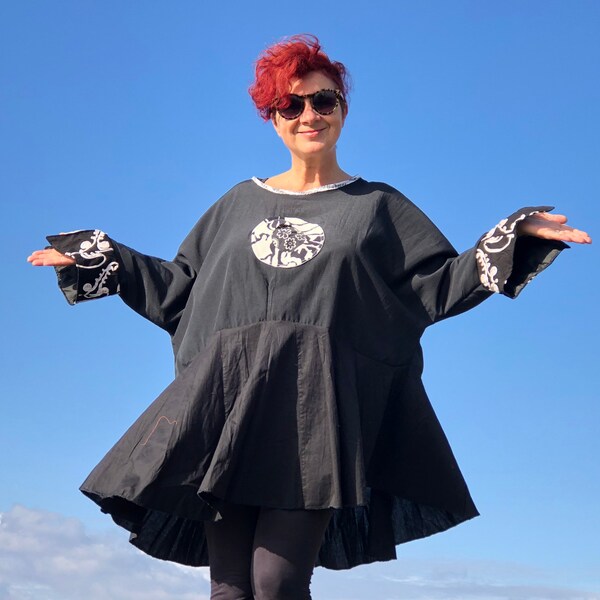 Black Flowy Pattern - Etsy