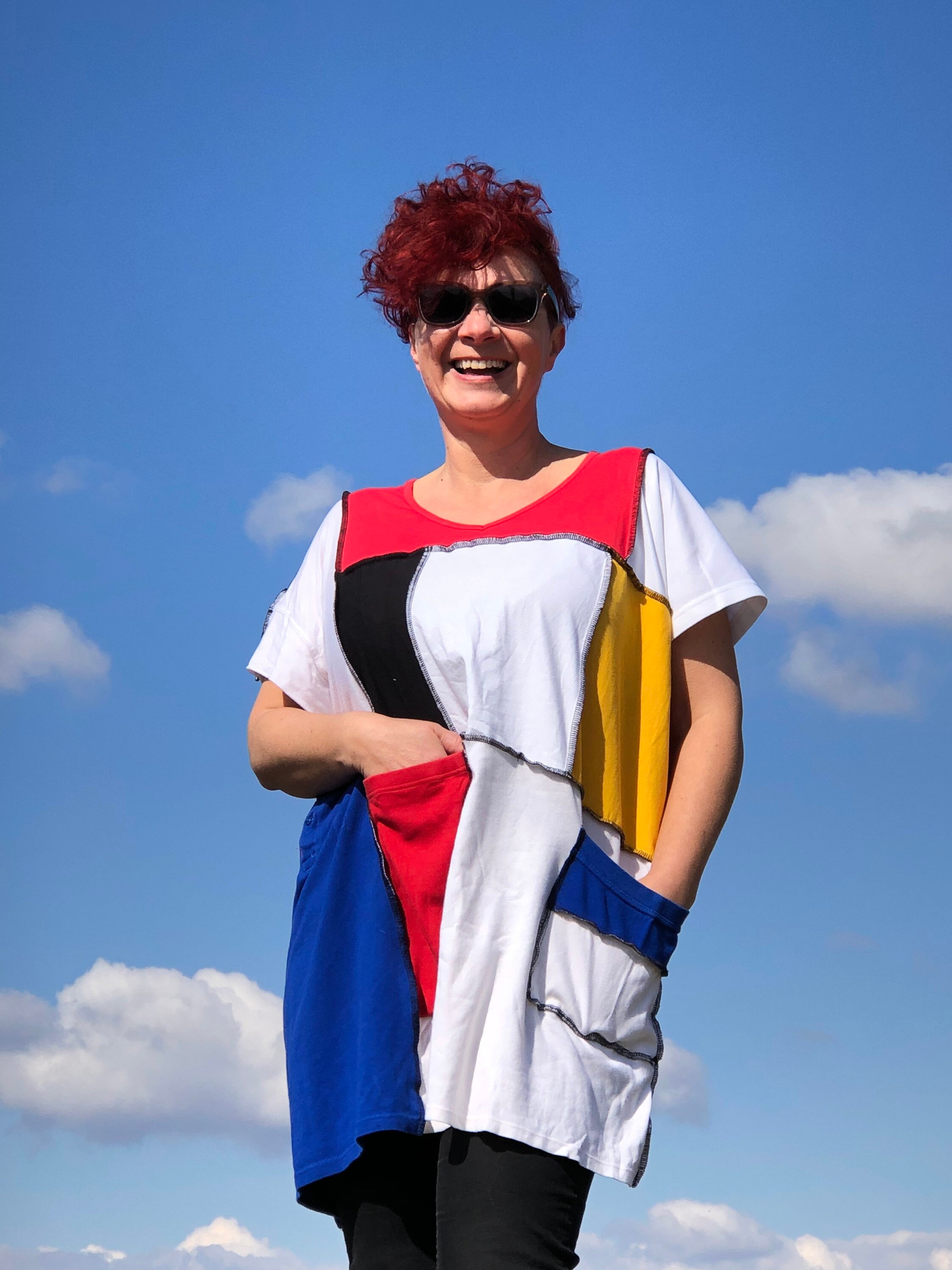 Mondrian Patchwork One Size Tunic Top Dress Unique Handmade - Etsy