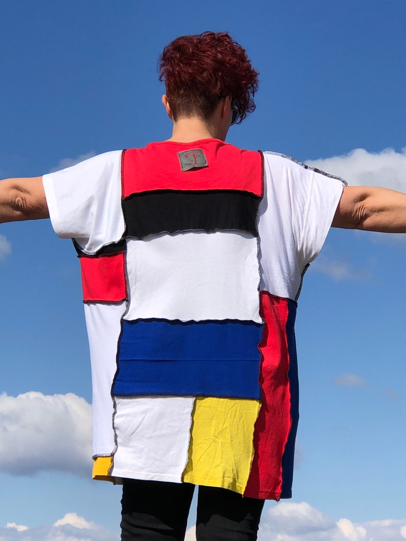 Mondrian Patchwork One Size Tunic Top Dress Unique Handmade - Etsy