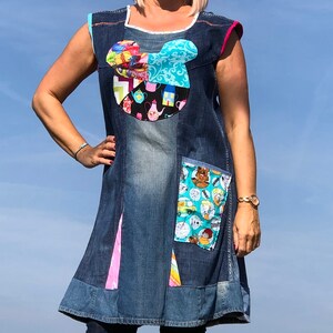 Mickey & Scooby : Carton Comic Print Dress Hippy Denim Bohemian Plus ...