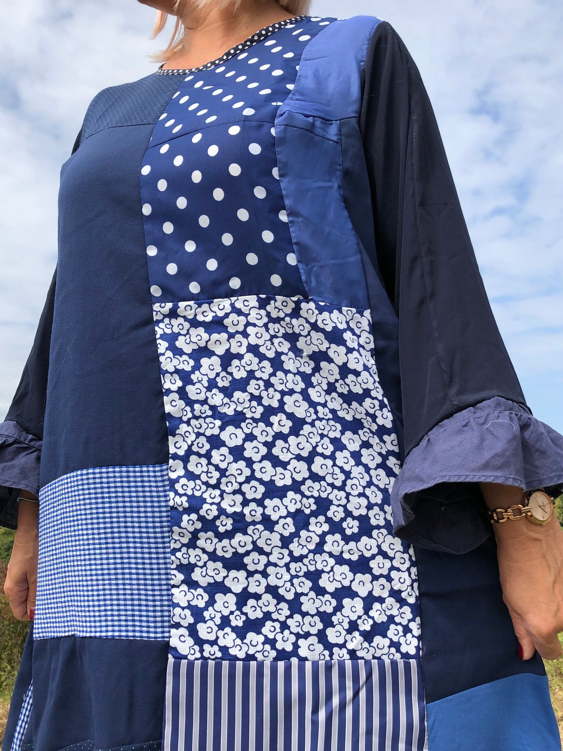 Many Patterns : Long Lagenlook Plus Size up Cycled Unique - Etsy