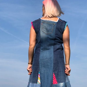 Mickey & Scooby : Carton Comic Print Dress Hippy Denim Bohemian Plus ...