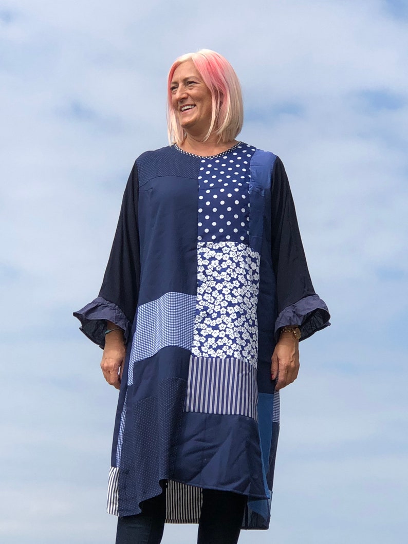 Many Patterns : Long Lagenlook Plus Size up Cycled Unique - Etsy