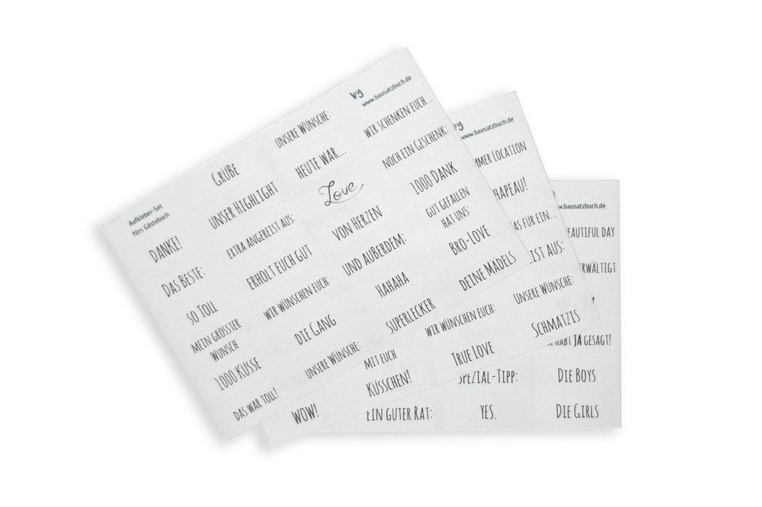 Stickers for Guestbook Sticker Guests Design Your Guest Book With ...