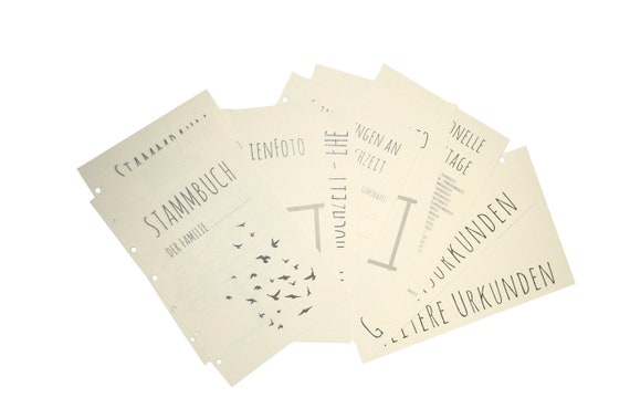 Modern Family book content pages 13x20 register / depositor | Etsy