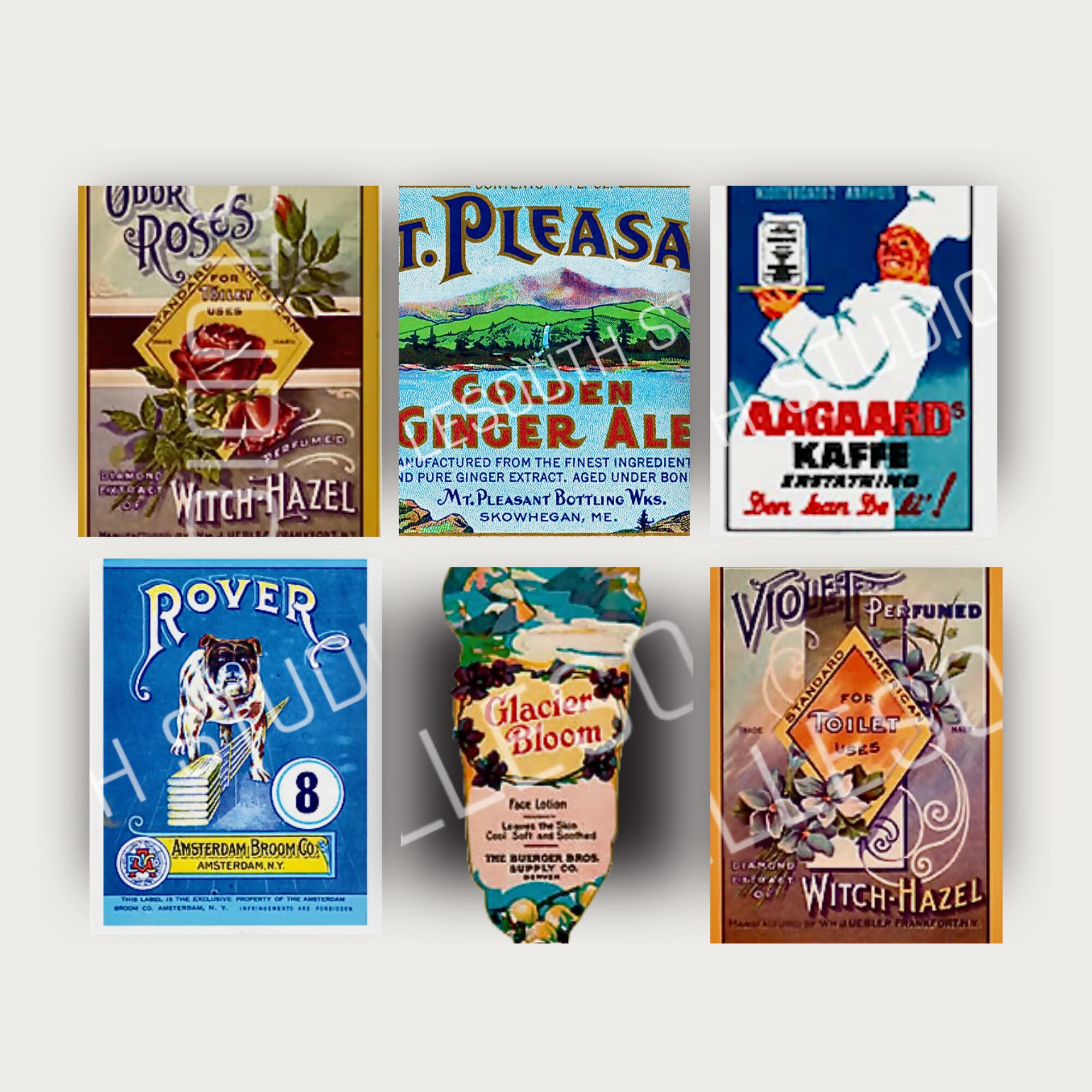 1920s *can & Bottle Labels*junk Journals*crate and Luggage Labels*fish ...
