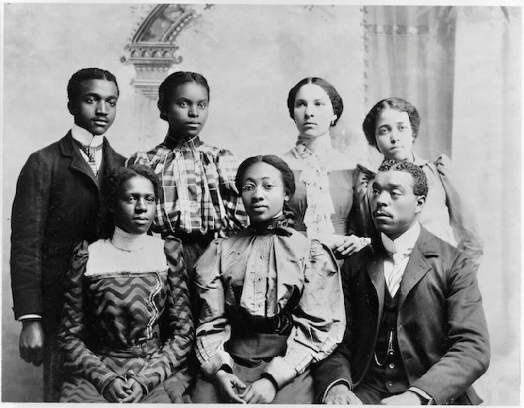 1800s African-american College Students Graduation Photo (digital ...