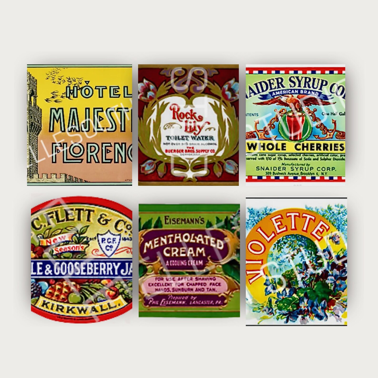 1920s *can & Bottle Labels*junk Journals*crate and Luggage Labels*fish ...