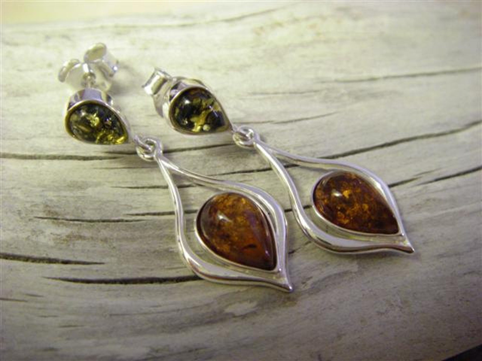 Amber Earrings - Etsy