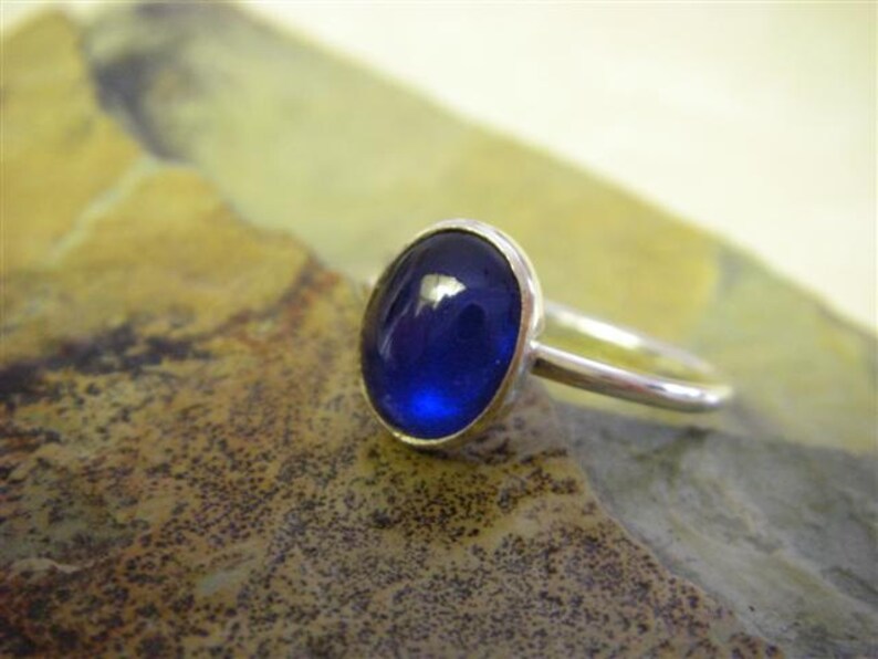 Blue Stone Ring - Etsy