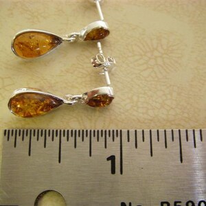 Amber Dangle Earrings - Etsy