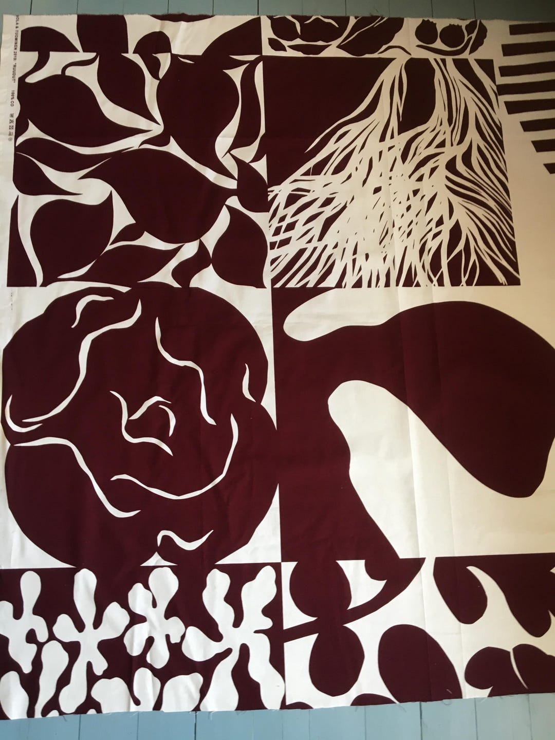 Marimekko Ruudut Fabric Piece 126x 148cm - Etsy