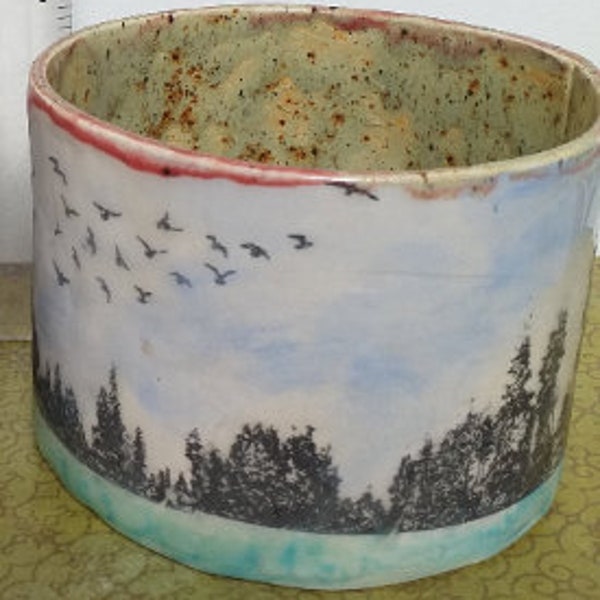Underglaze Transfer Pottery - Etsy
