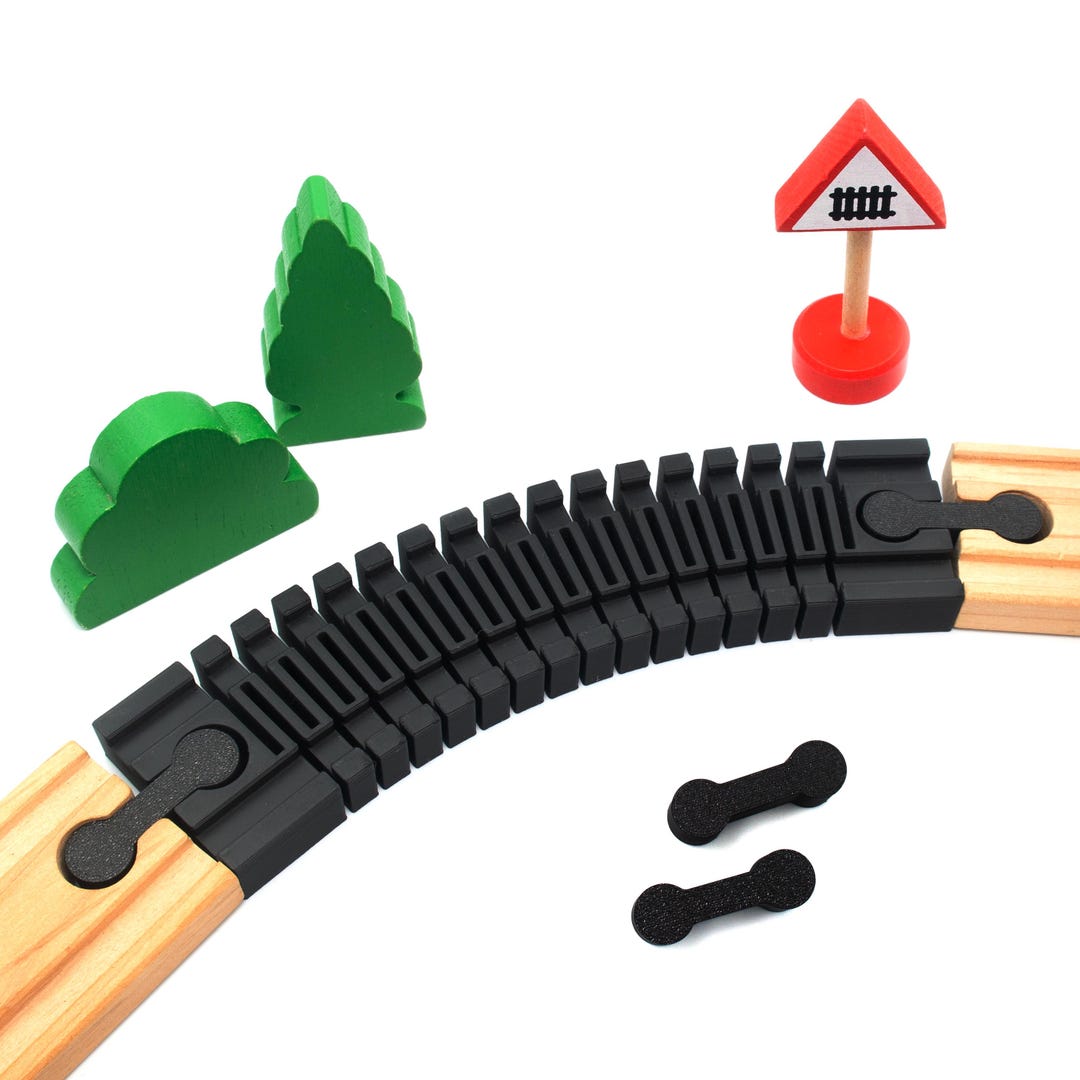Flex Track - Curve up to 90 Degrees for Wooden Railways, Compatible ...