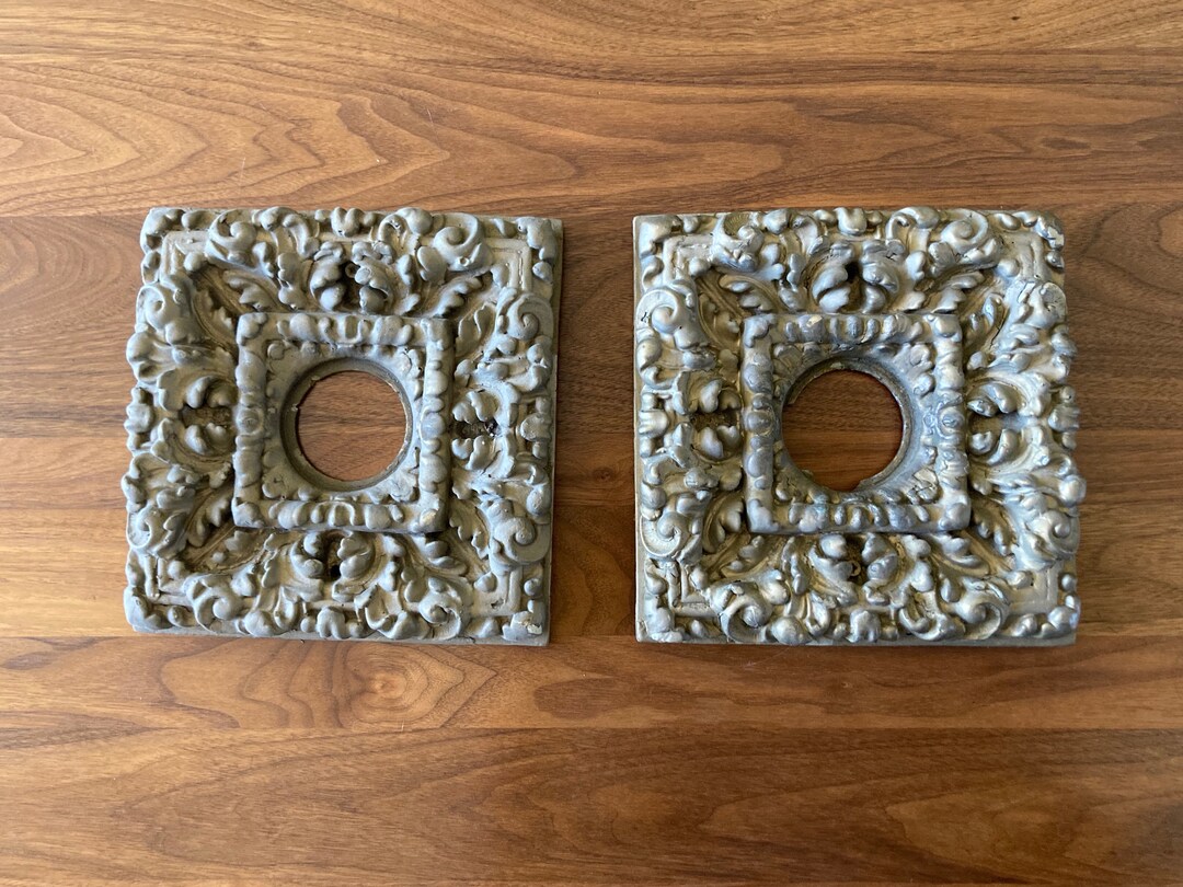 Mid Century Door Escutcheon Pair Double Door Entry - Etsy