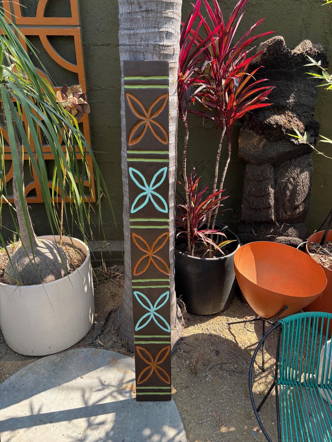 Tiki Hawaiiana Wall Hanging or Border for Tiki Bar - Etsy