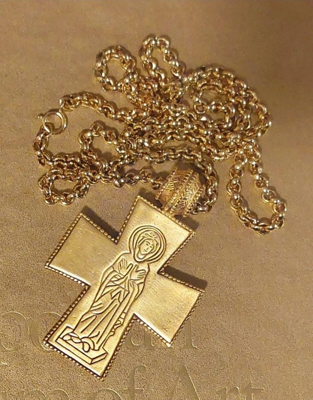 10th Century Marian Byzantine Cross Museum Reproduction - Etsy