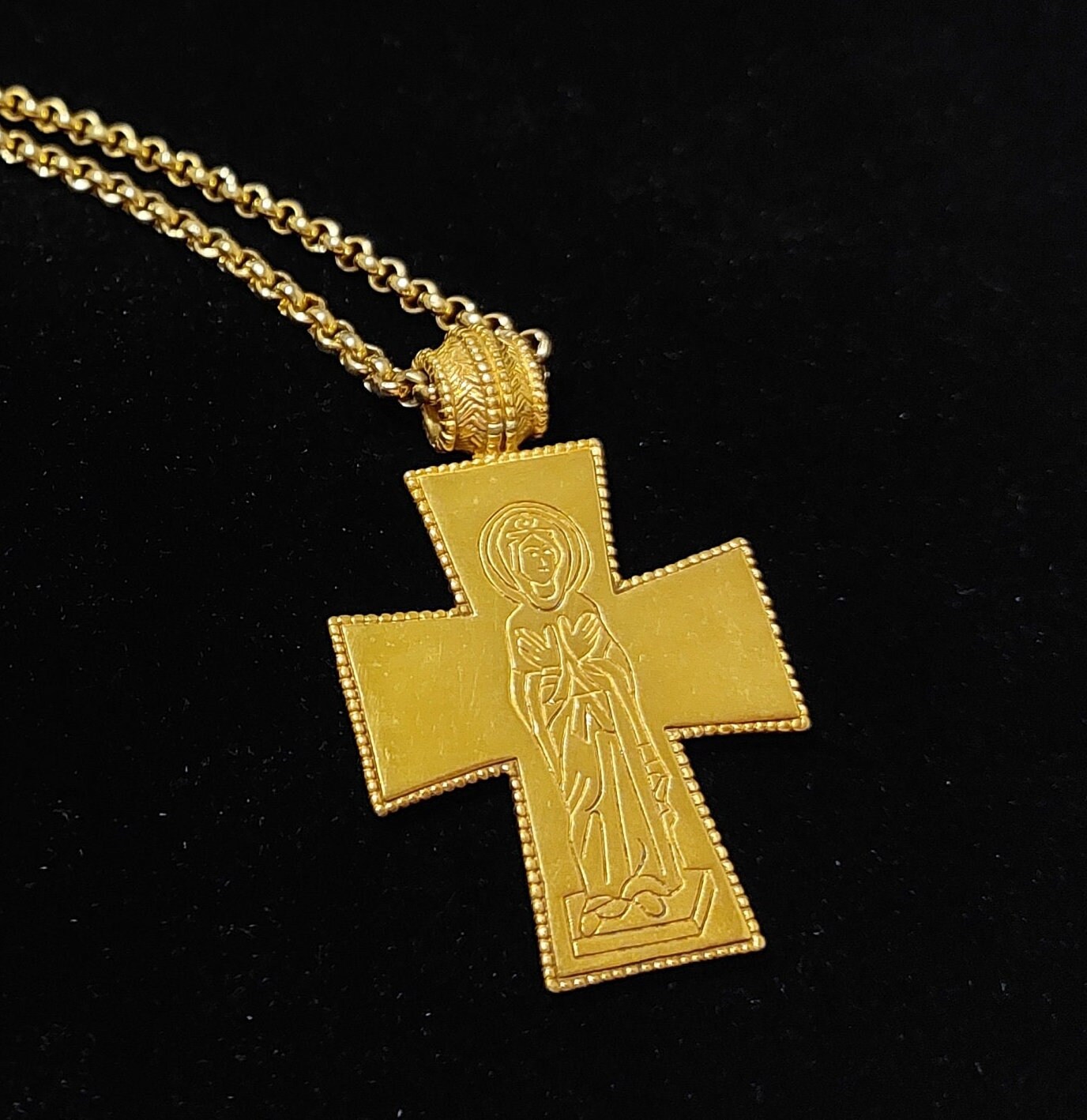 10th Century Marian Byzantine Cross Museum Reproduction - Etsy