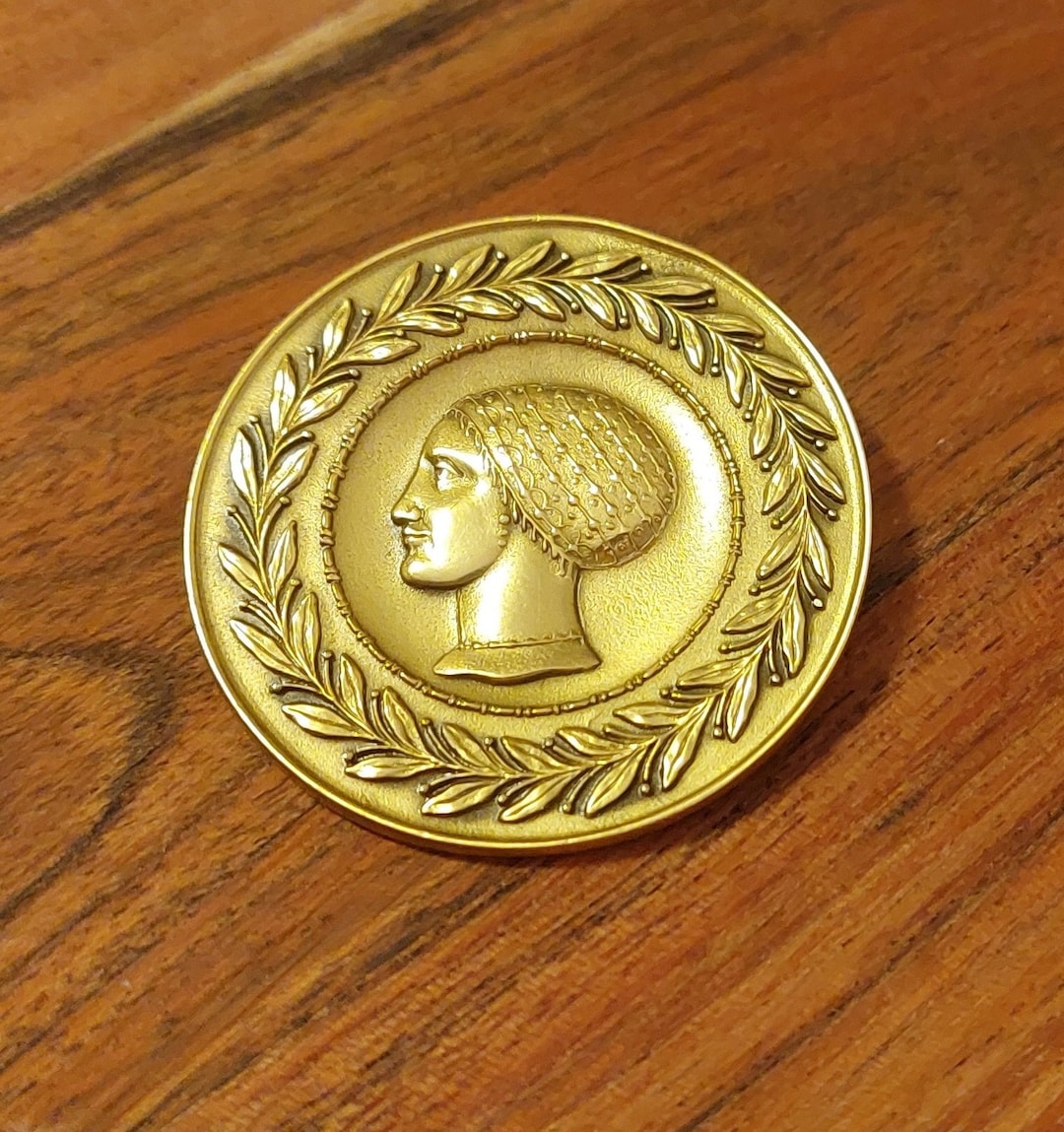 Renaissance Portrait Medallion Brooch - Museum Reproduction - Etsy